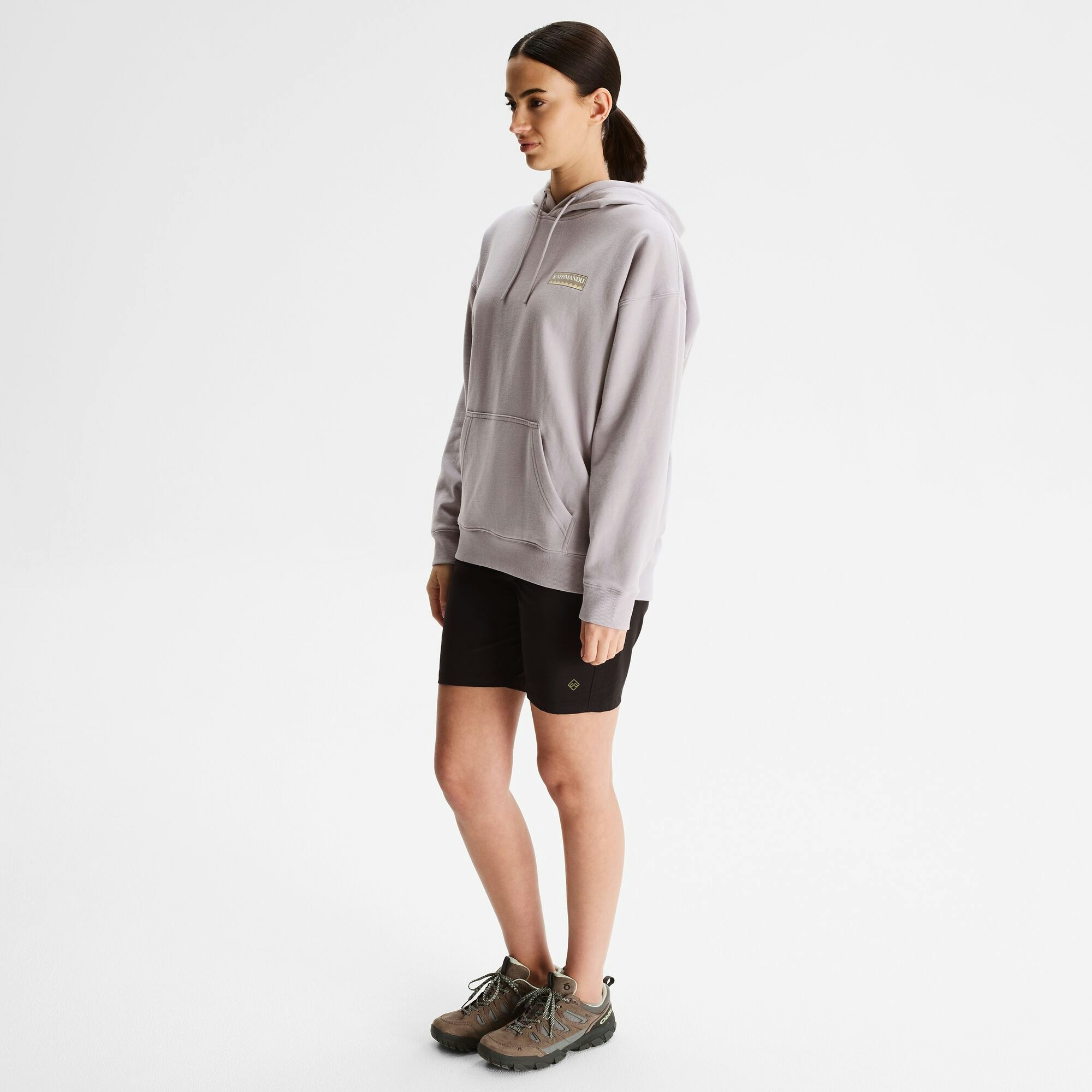 Women's Heritage Logo Slouchy LT BB Hoodie | Kathmandu AU Women's Heritage Logo Slouchy LT BB Hoodie | Kathmandu AU